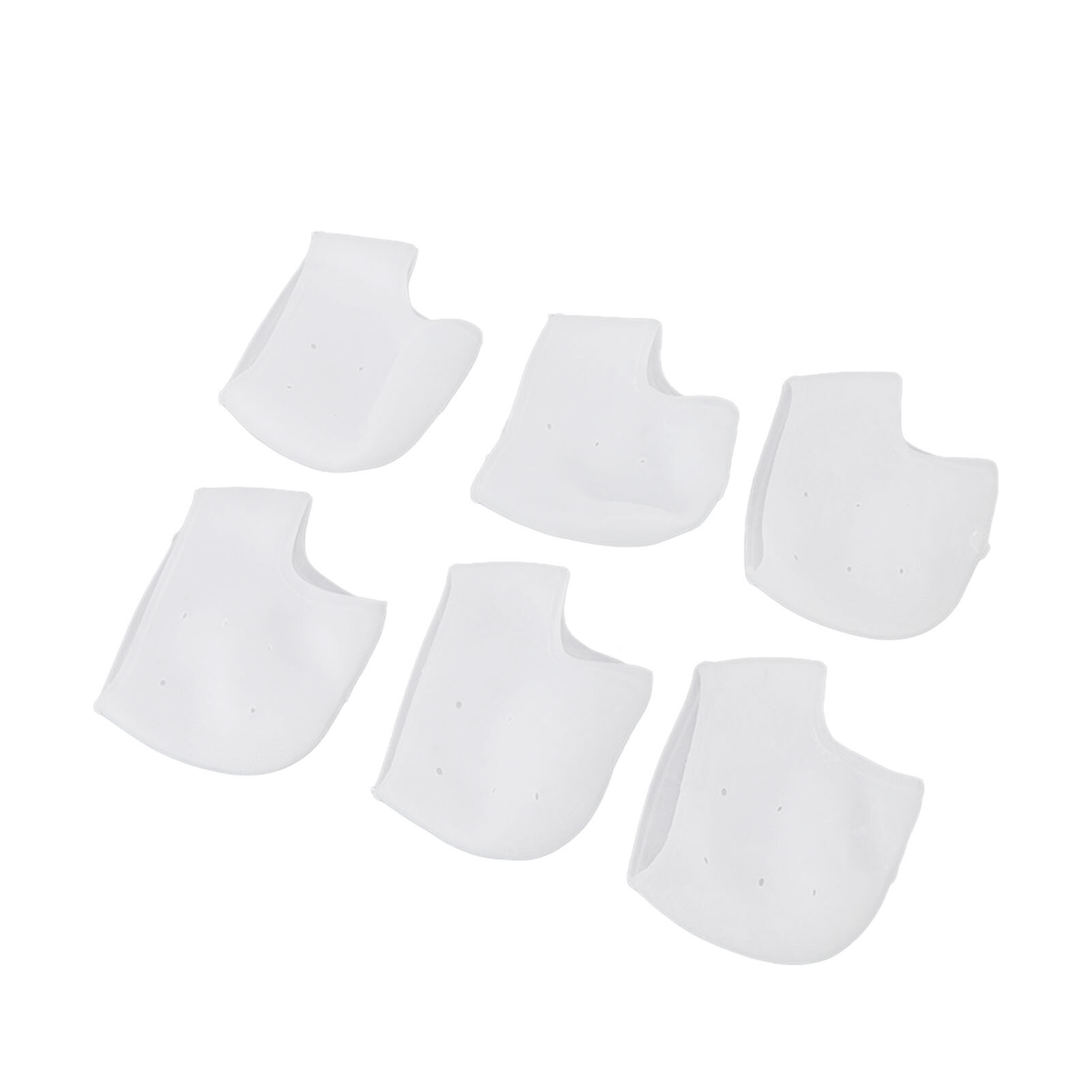 3 пары силиконовых накладок на пятку, увлажняющие и защищающие от трещин защитные накладки на пятку от болей в пятках