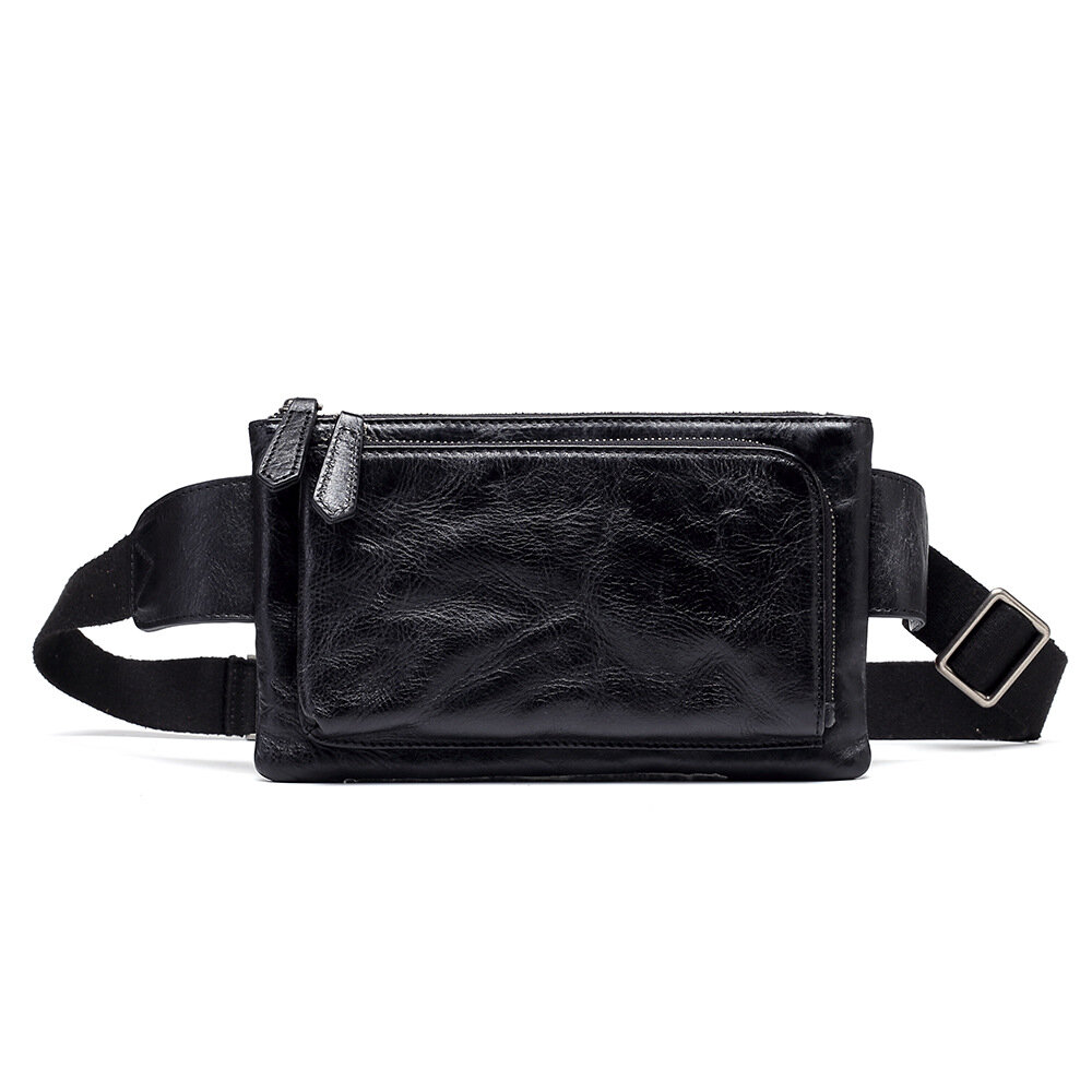 Кожа дубления спортивный стиль кожаный мужской грудной мешок ретро модный мужской скобный грудной мешок бычий кожаный карман,0.3,10, false,