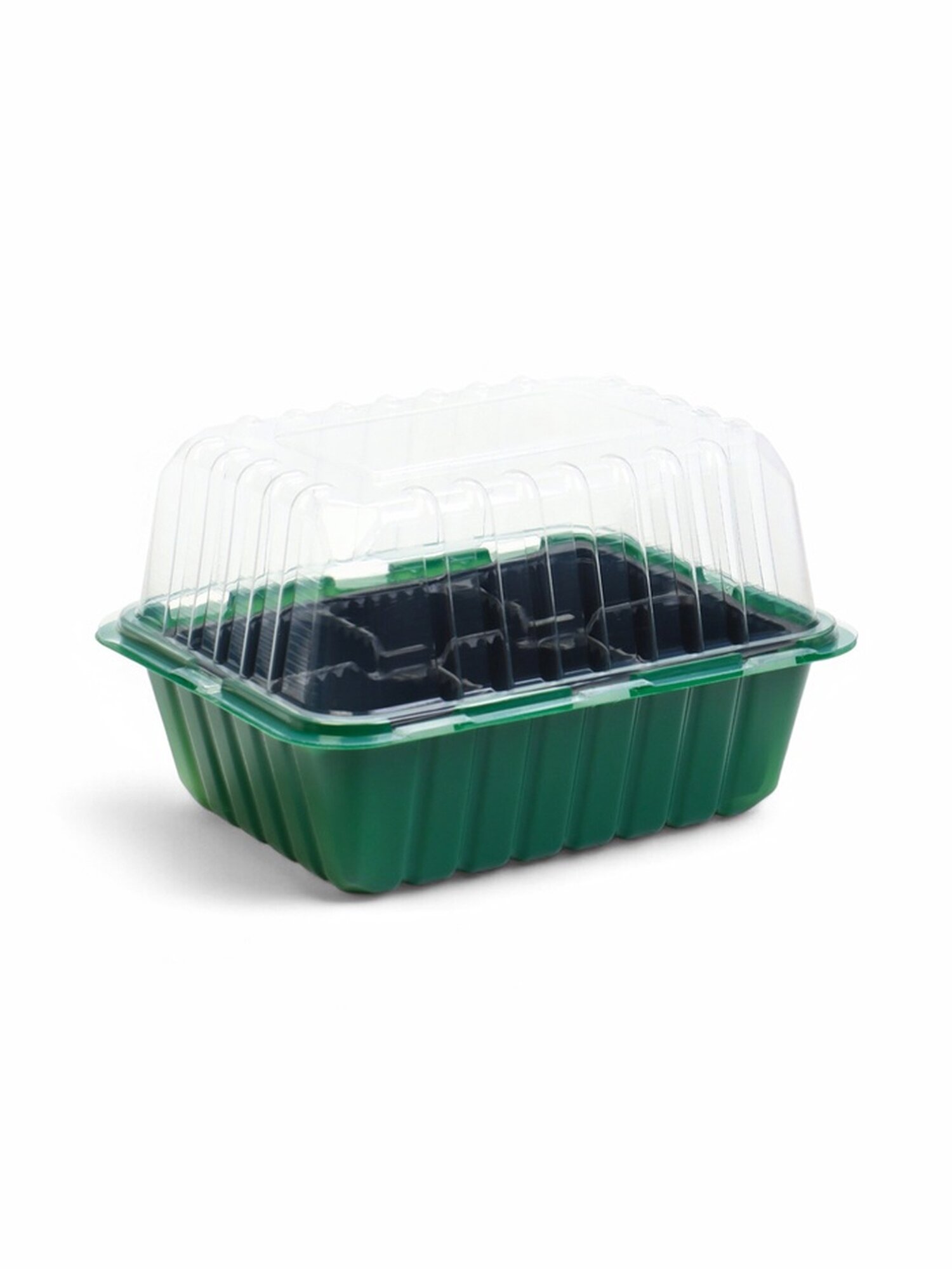 Мини-парник Greengo для рассады на 1 кассету см, 1 вставка, зеленый