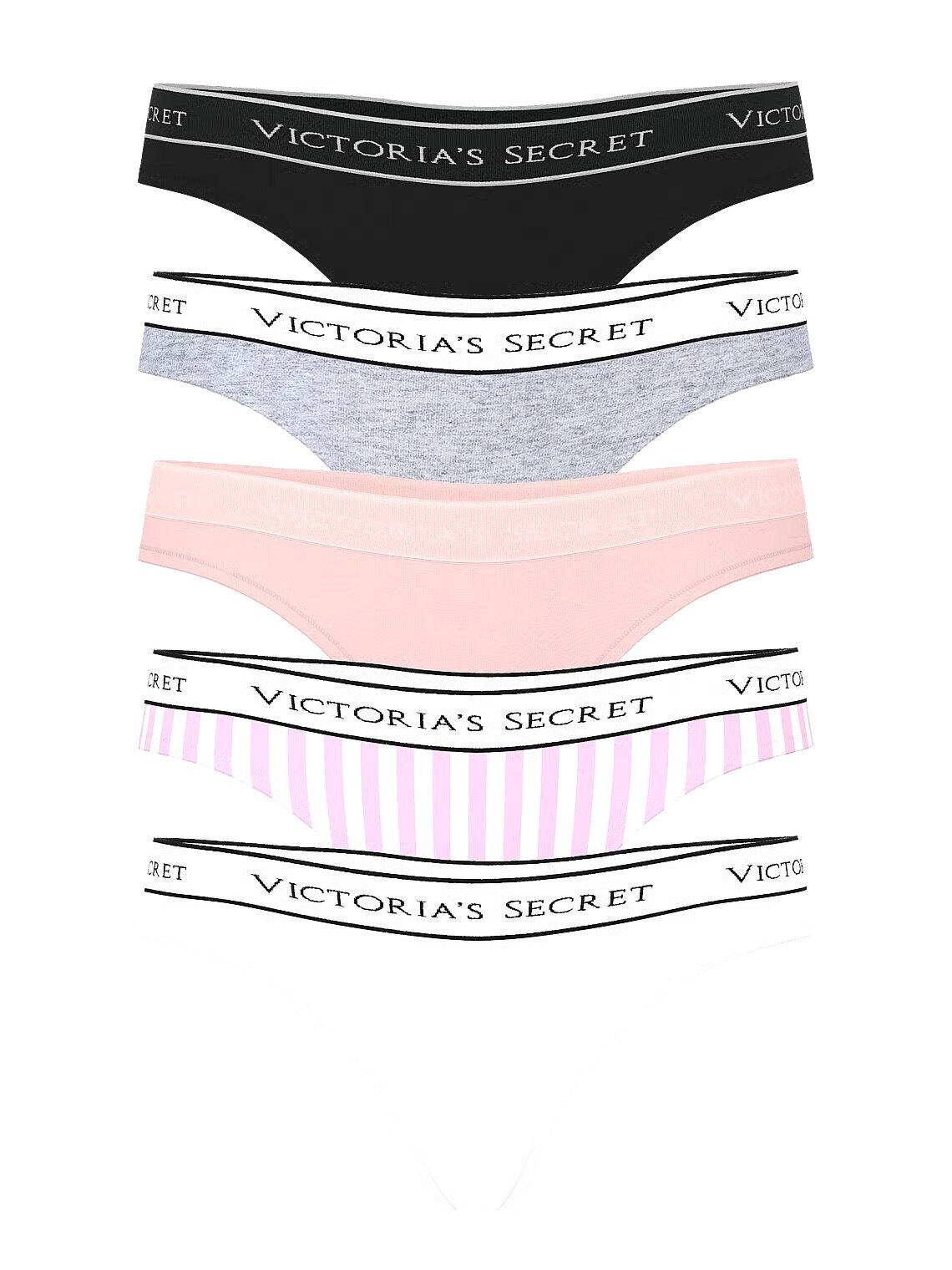 Трусы 5-Pack Logo Cotton Thong Panties, комплект