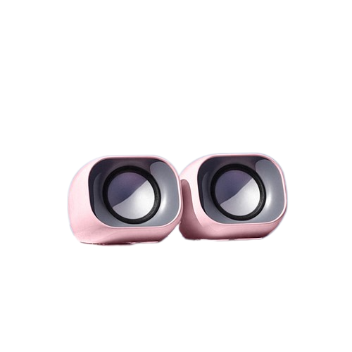 Компьютерные колонки HP DHS 2111 USB-подключение, стильный сабвуфер, soft and cute pink