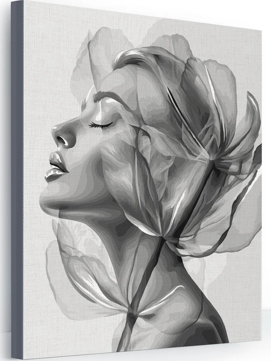 Расцвет женственности Картина по номерам на холсте 40х50 см