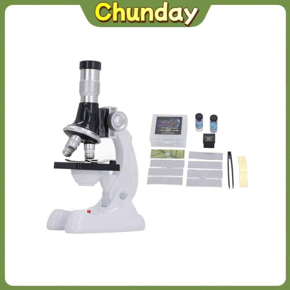 Детский Набор Микроскопов 100X 600X 1200X 3-Х Объективный