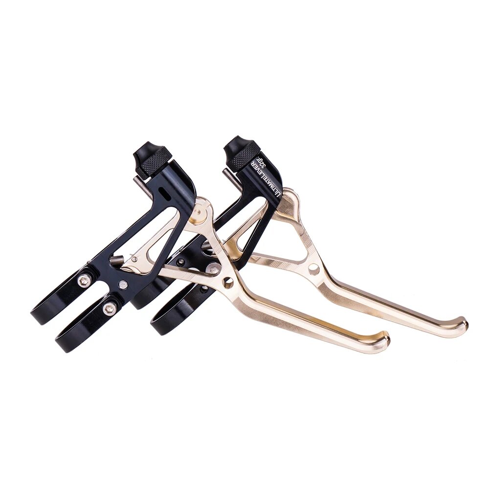 Алюминиевый Велосипедный тормозной рычаг ZTTO 1 пара, сверхлегкая ручка тормоза V, складной тормоз для горного велосипеда BMX, вертикальный рычаг, полый V-тормоз