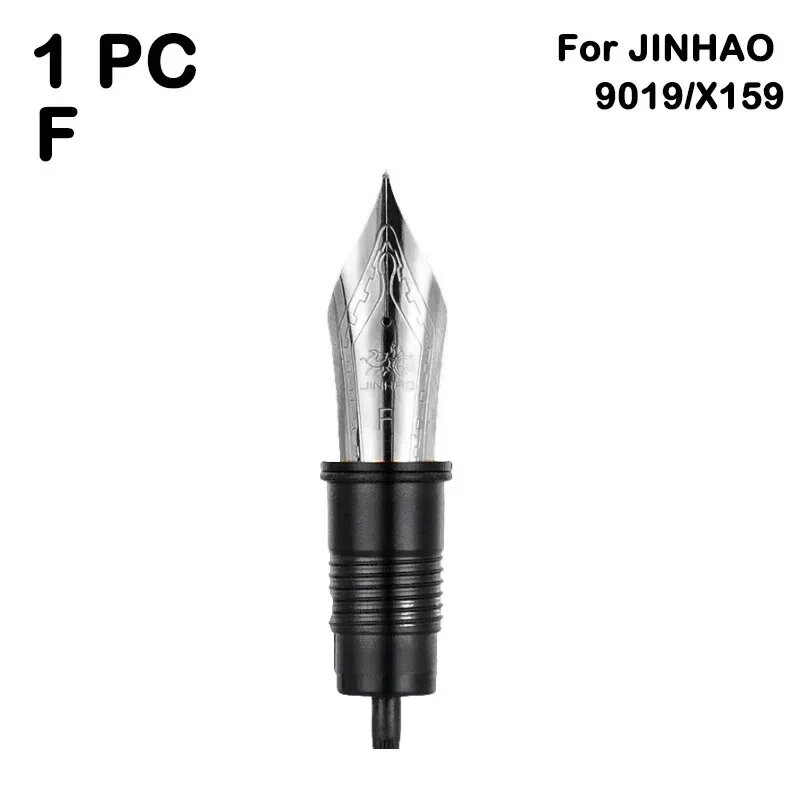 Наконечник перьевой ручки Jinhao серебристый/черный 1 PC NO.40 F Nib