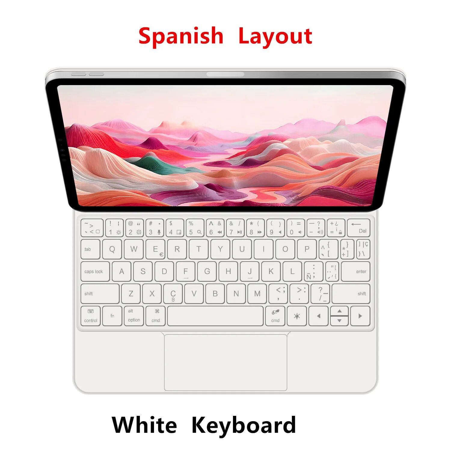 Magic Keyboard для iPad A16 11 дюймов 2025 White Spanish