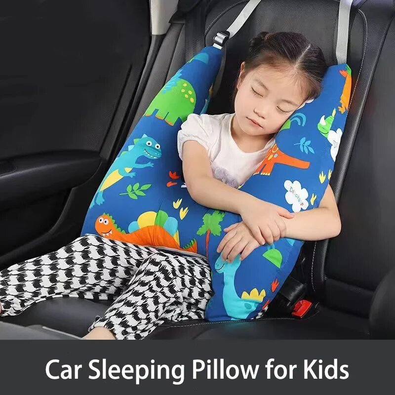 Детская дорожная подушка Автомобильная подушка для детей 6 лет + детская автомобильная Dinosaur B