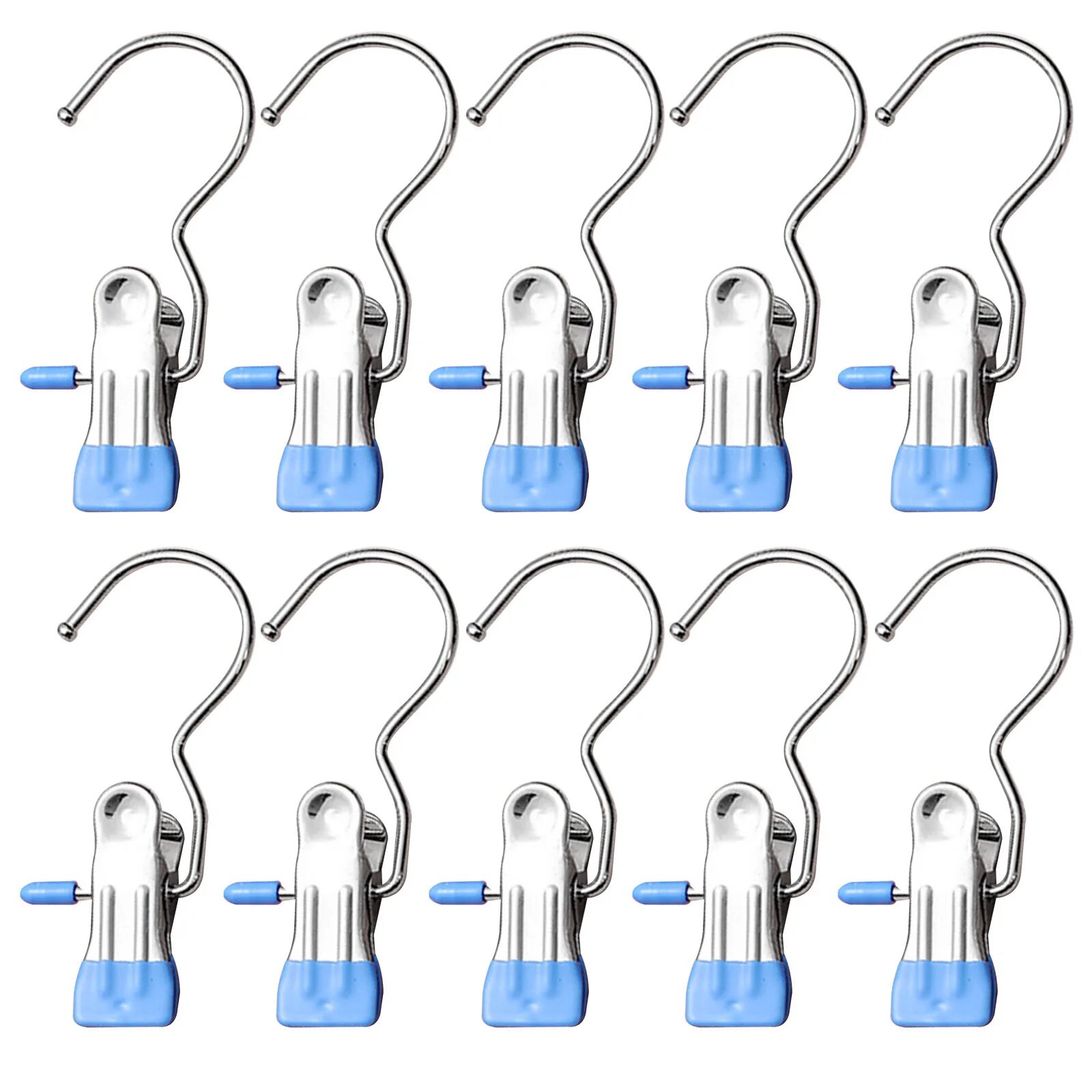 Прищепки SNEWVIE из нержавеющей стали, 10 шт. blue 10pcs