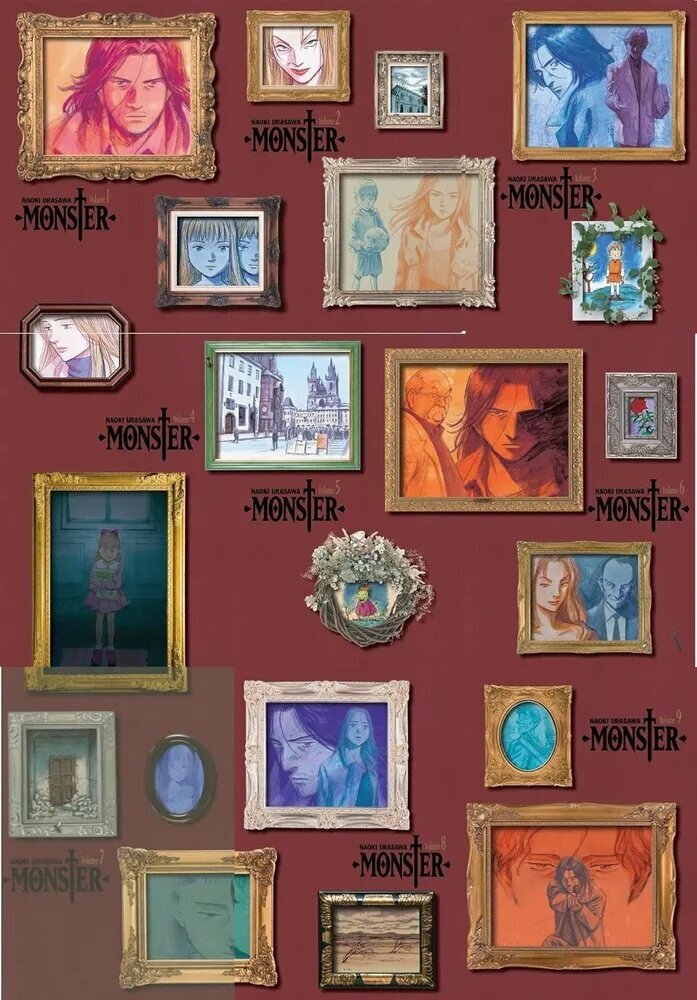Монстр. Манга. От 1 до 9 наборов, всего 9 книг (Naoki Urasawa)
