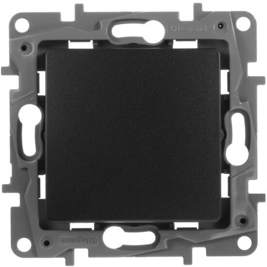 Выключатель одноклавишный Legrand Etika 10 A 250 В, антрацит, 672601