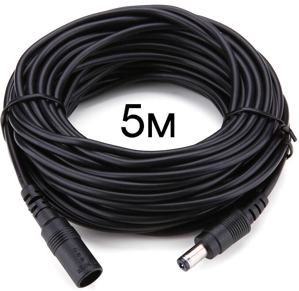 Удлинитель для камеры (штекер-гнездо 5.5*2.5мм) 5м Орбита OT-VNW09