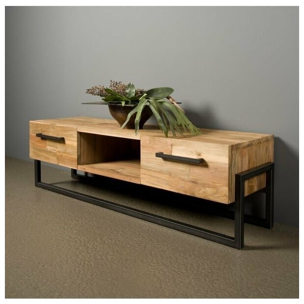 Консольный столик для дома и офиса в стиле лофт Лартина