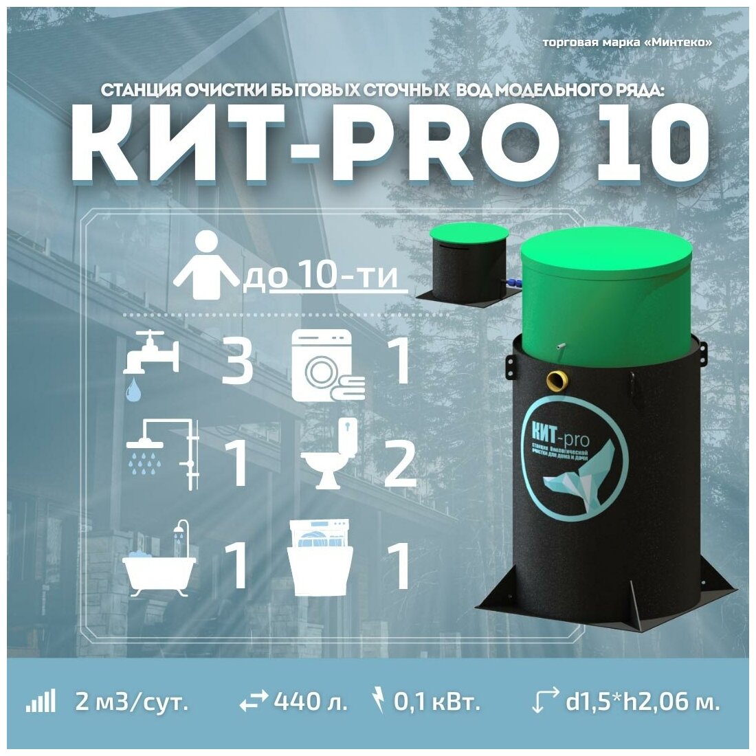 Септик КИТ PRO 10 900