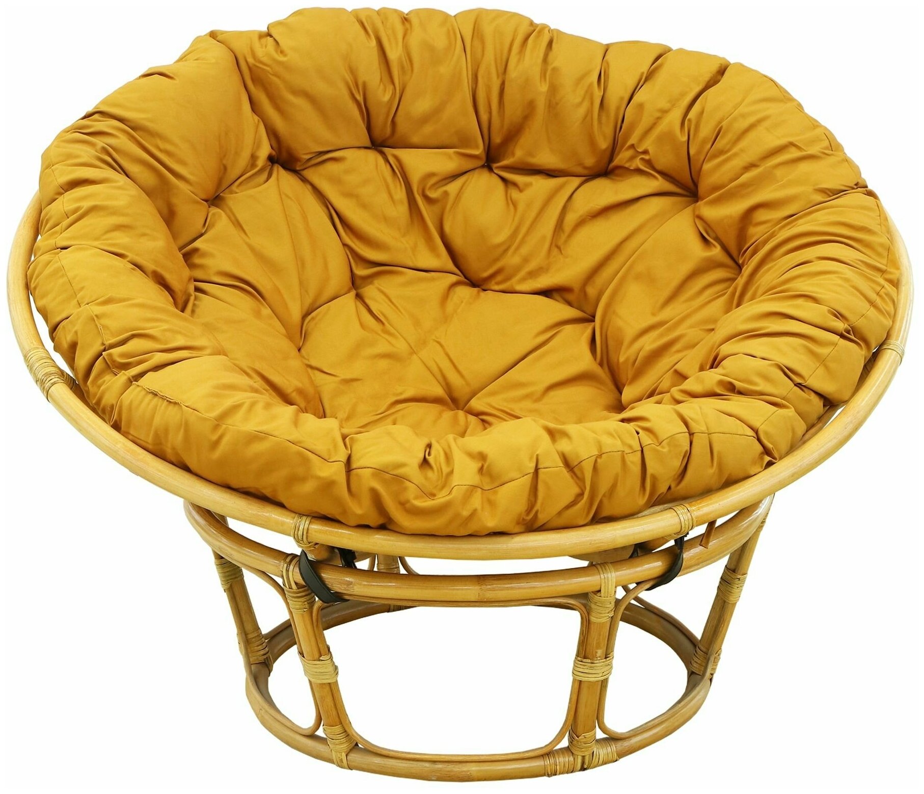 Кресло-папасан, кресло садовое Rattan grand nido honey с подушкой