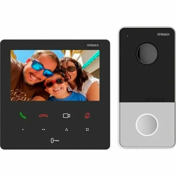 Комплект IP видеодомофона HiWatch DS-D200IKWF , монитор и вызывная панель, поддержка Wi-fi