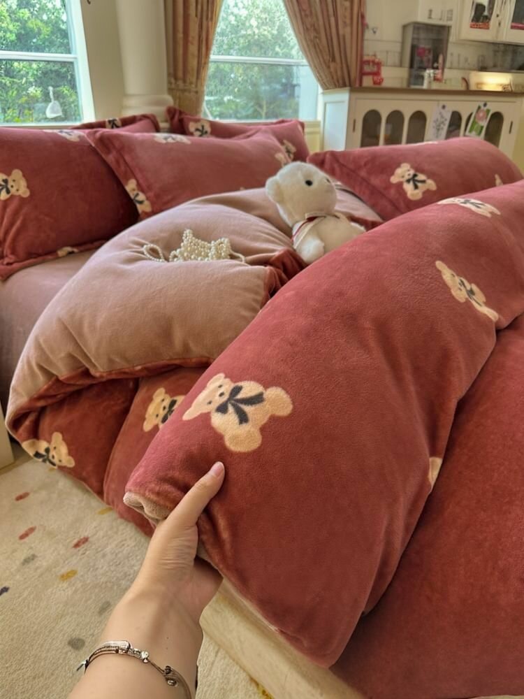 Пододеяльник утолщенное, фланелевое, зимнее