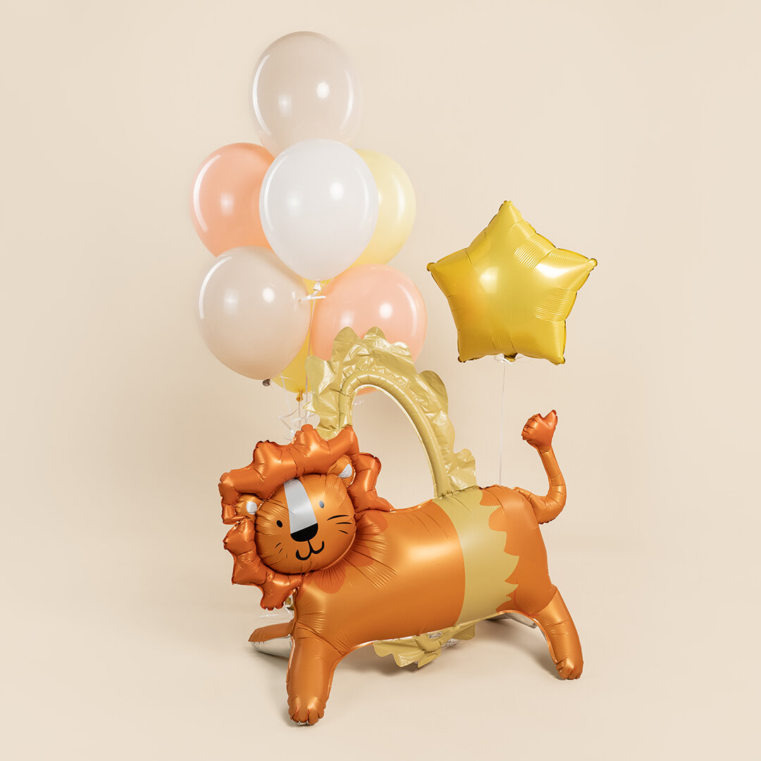 Шар воздушный Falali 3D, Фигура, Цирк, Смелый лев, 99 см