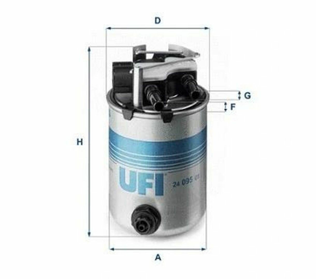 Фильтр топливный UFI 24.095.01 Renault, Nissan