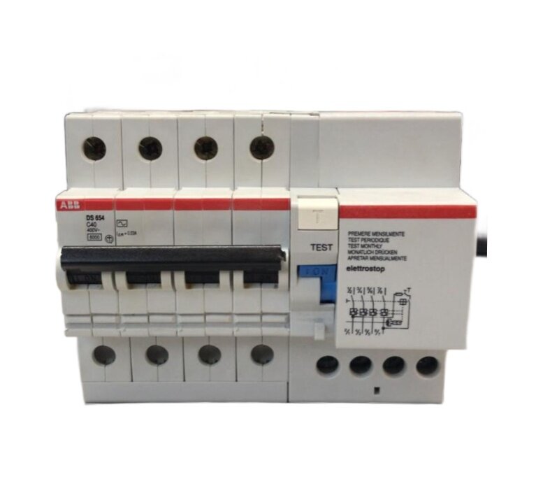Дифференциальный автомат ABB DS654 C 40А 30mA (0.03A) АС 4P 6кА