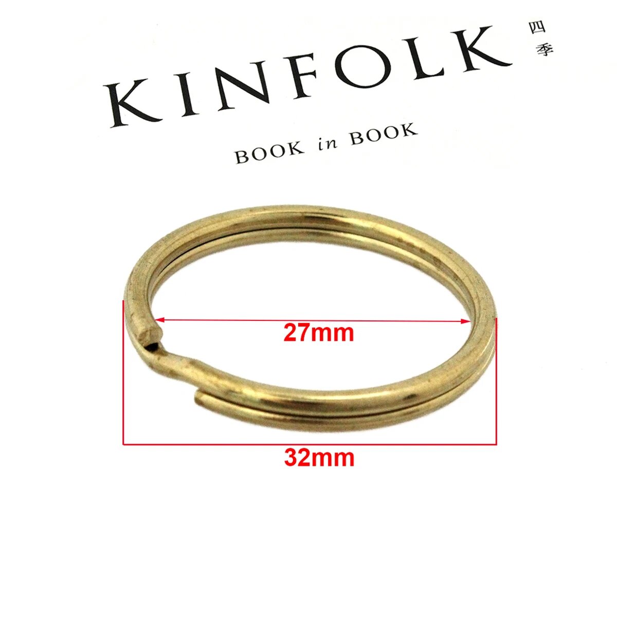 5 шт, твердые латунные разрезные кольца, брелок с двойной петлей, 10-35 мм, брелок для ключей, держатель для ключей, сделай сам, кожаная фурнитура для рукоделия