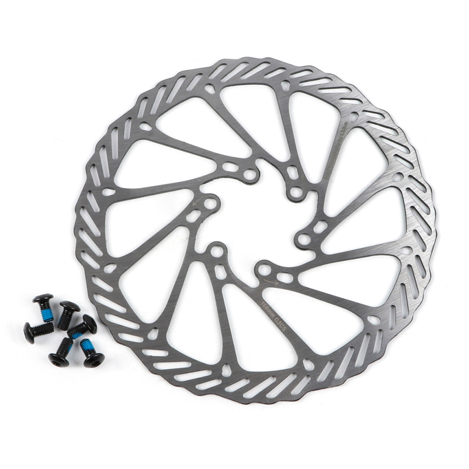 Дисковый ротор для горных велосипедов 180mm с 6 болтами MTB 6-Bolt Disc Rotor HS1 G3 нержавеющая сталь диаметр 180mm длина 44mm толщина 1.95mm вес 100-148г упаковка 119-167г