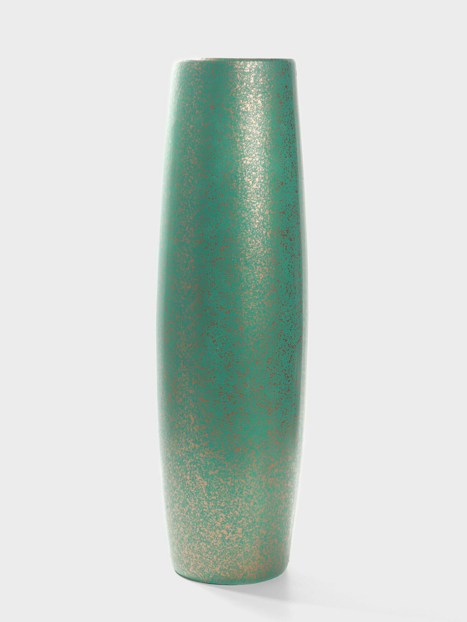 Ваза напольная "Боно", 59x13 см, керамика, бирюзовая, вид вазы: напольная