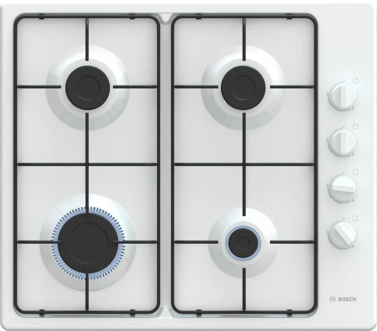 Варочная панель газовая Bosch PBP6C2K80O, белый