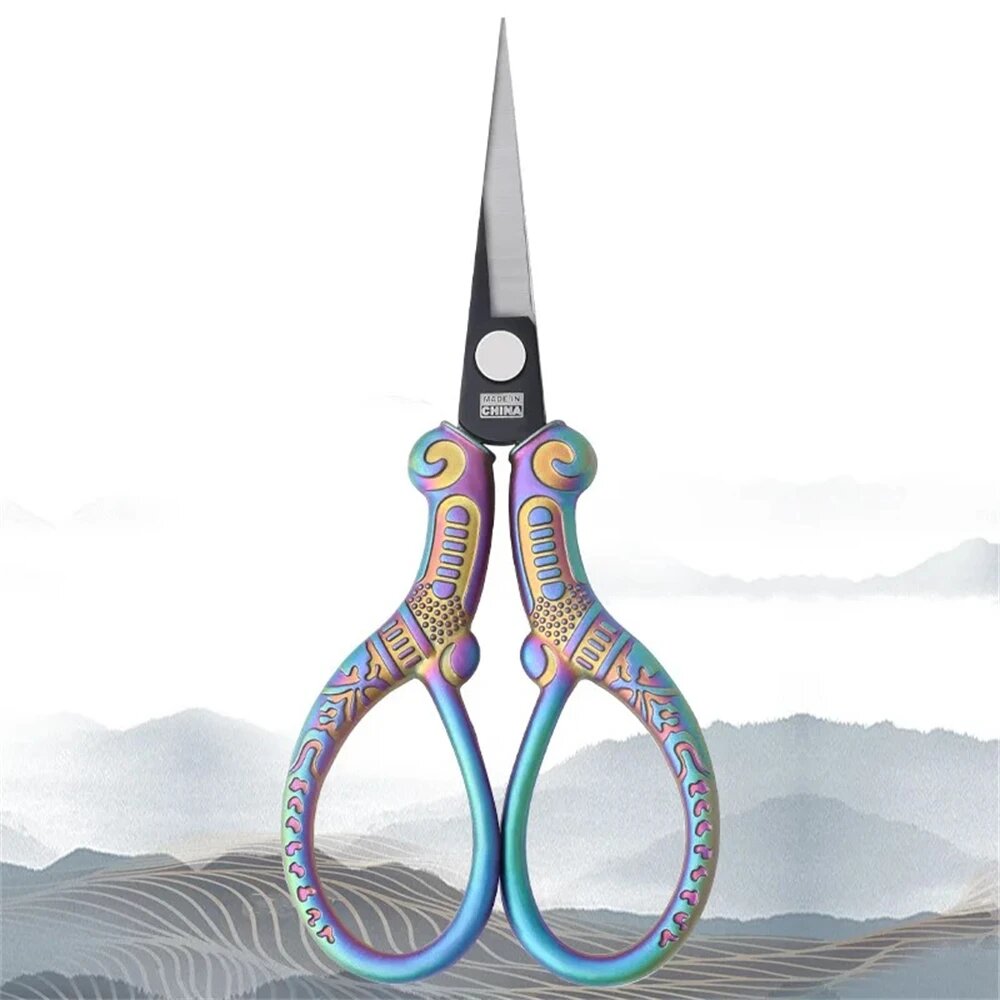Ножницы декоративные QWA scissors-color, нержавеющая сталь