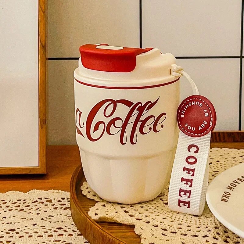 Термокружка Coca-Cola из нержавеющей стали 304 Красный, 260ml, White