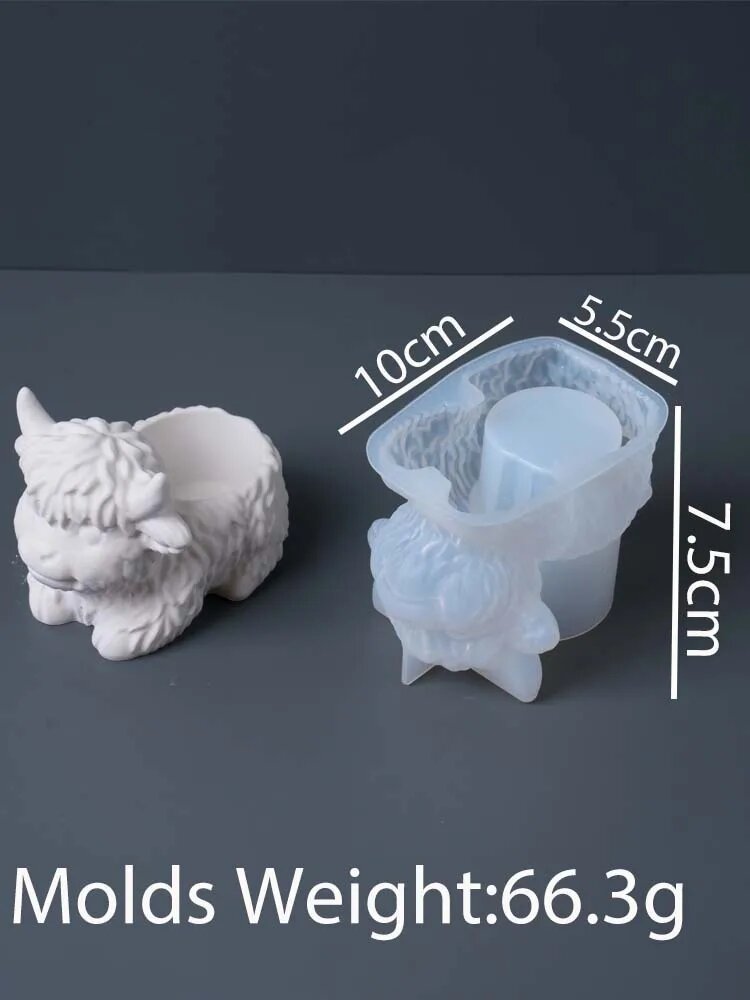 Силиконовая форма для свечей UDOCOOL в виде животных