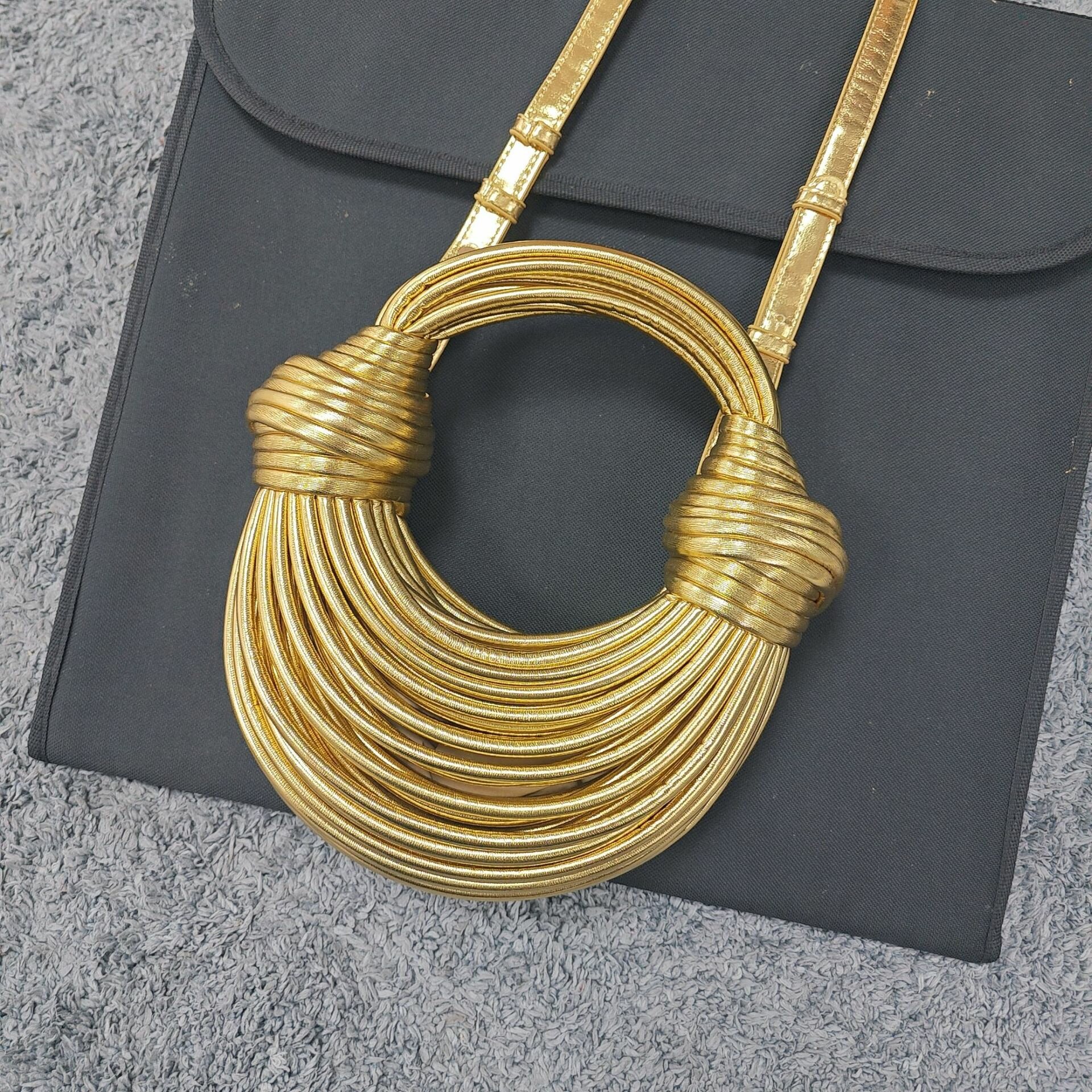 Популярная на Amazon кросс-бордерная сумка ручной работы, сумка-лапша, сумка с узлом, модная сумка с индивидуальным дизайном