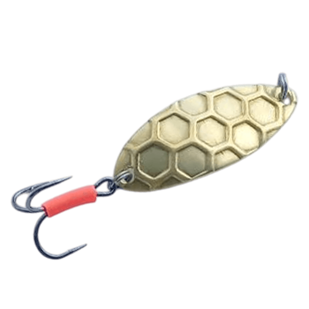 Блесна колеблющаяся Клео соты латунь - размер 5.5 см (тол. 1.5 мм)