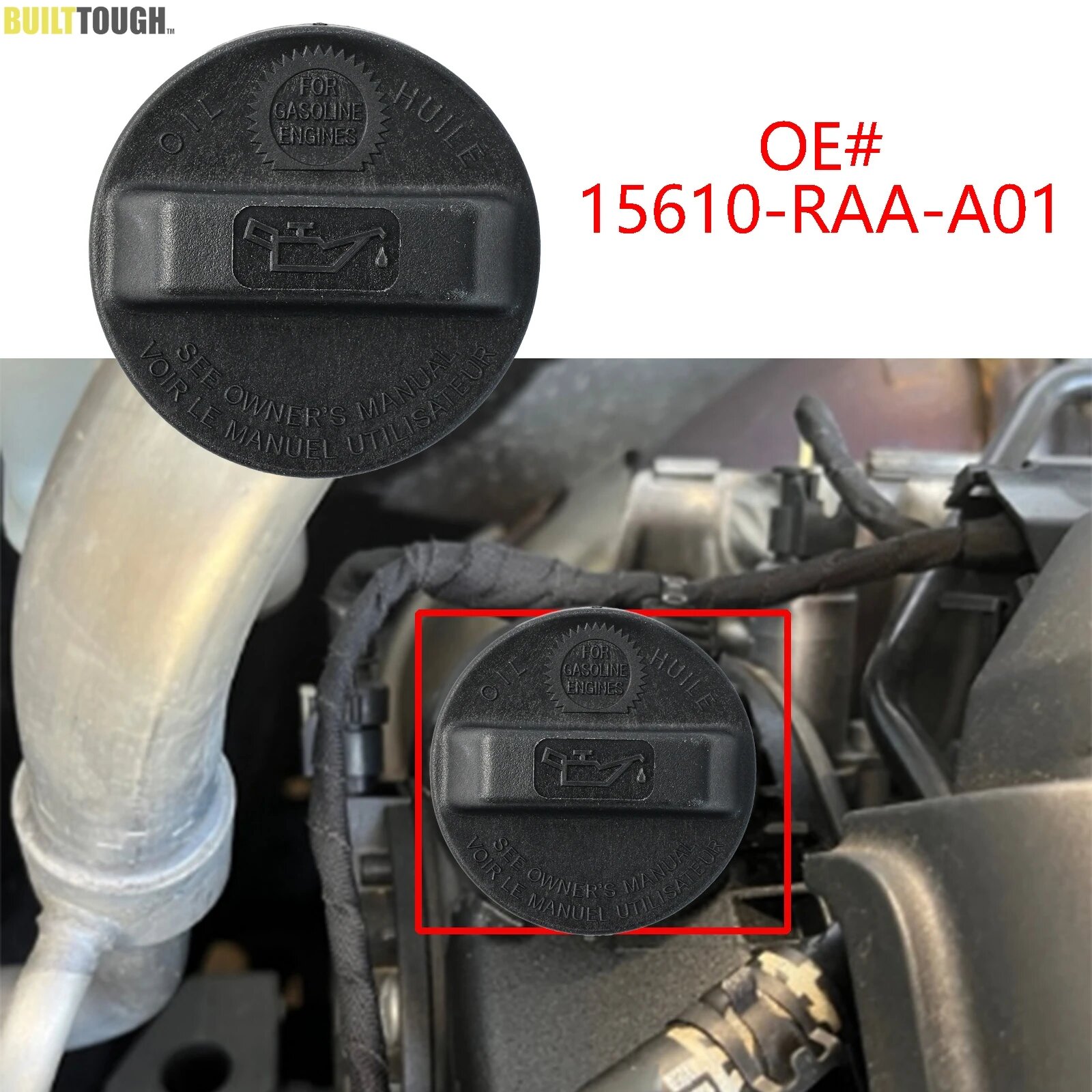 1X для Honda Civic Fit CR-V Element Pilot Accord Odyssey, моторное масло, бензин, крышка топливного бака, крышка бака 15610-RAA-A01