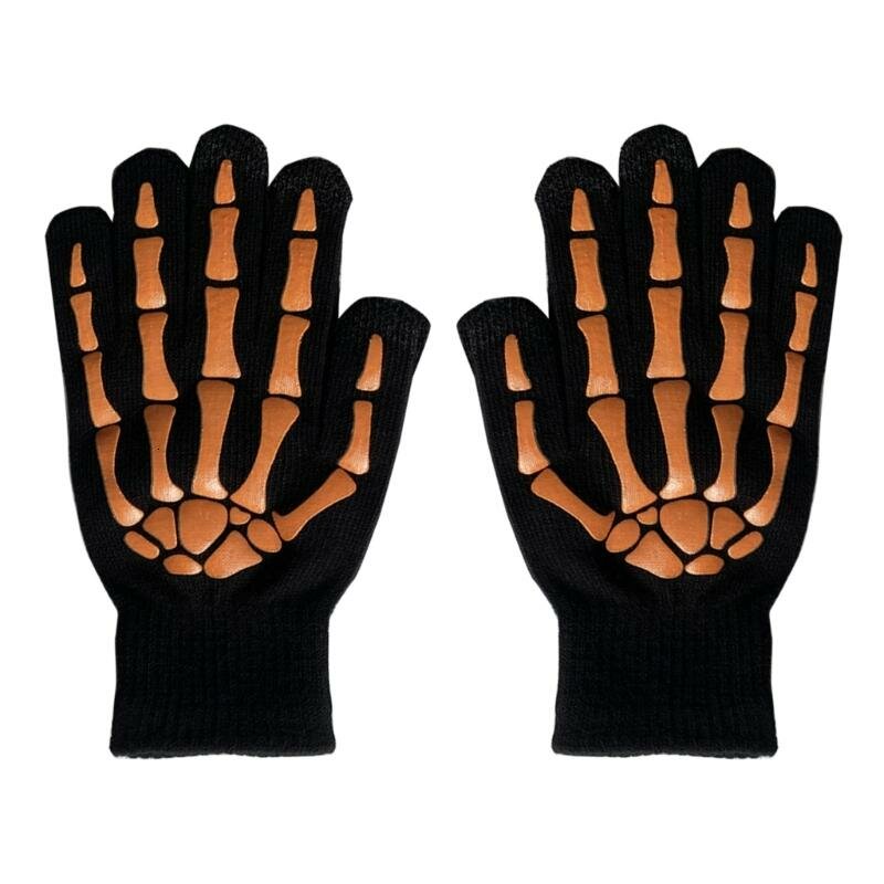Светящиеся Перчатки С Костяным Когтем на Хэллоуин-Оранжевый