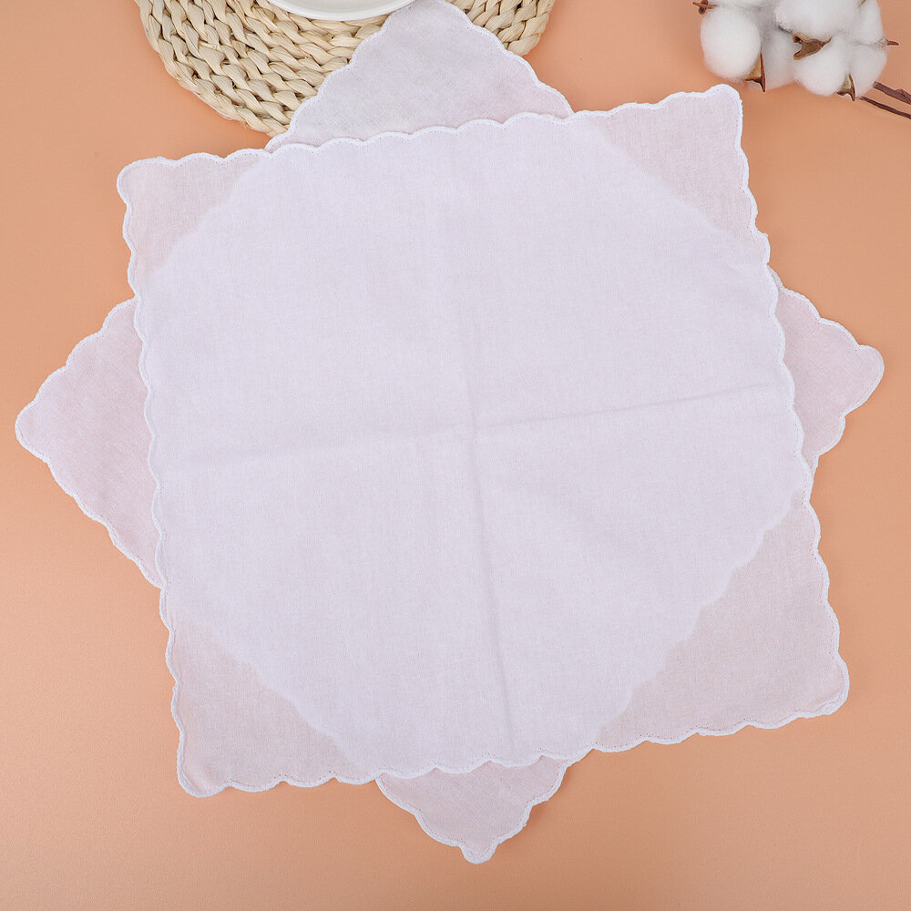 30cm хлопковый белый носовой платок детский сад рисование DIY краситель для украшения трансграничных хлопчатобумажных