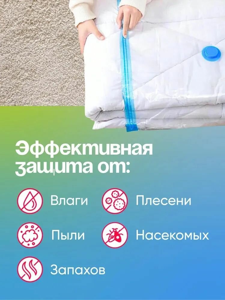 Вакуумные сжимаемые сумки для хранения Размер сумки 80 см * 60 см