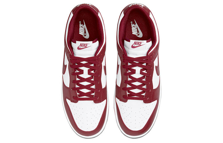 Кеды NIKE Dunk, размер 45 EU, красный, белый — фото 1