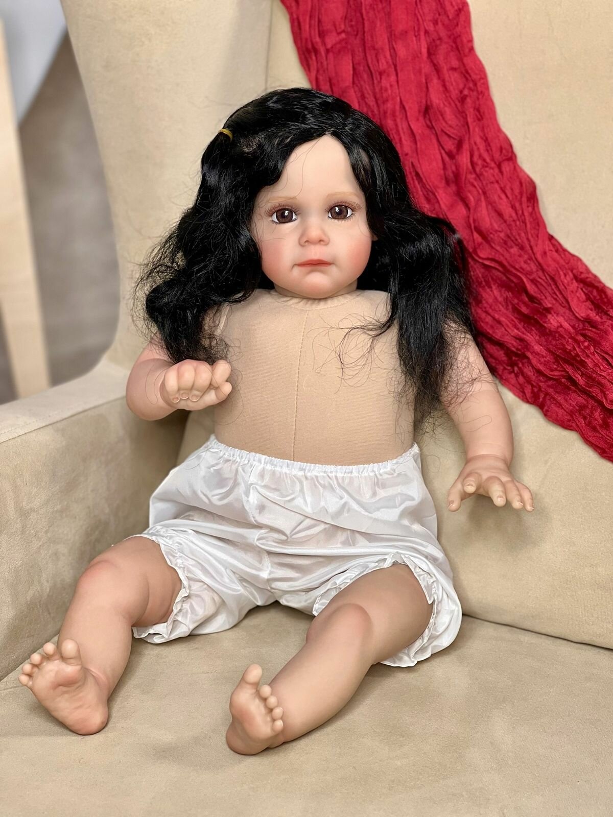 Кукла Реборн мягконабивная без одежды 60 см (FA-240W)