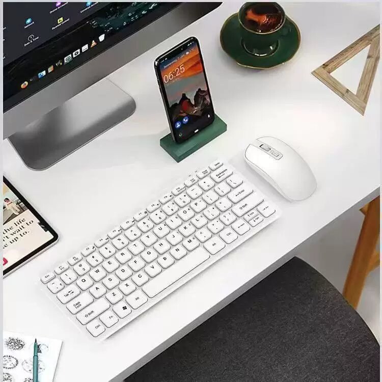 Беспроводной комплект клавиатуры и мыши 2,4G для настольных и портативных компьютеров, для офиса и домашнего