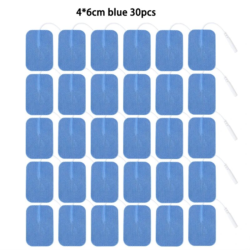 Самоклеящиеся электроды для миостимулятора Yinhang 10 шт 4x6cm Black 30pcs