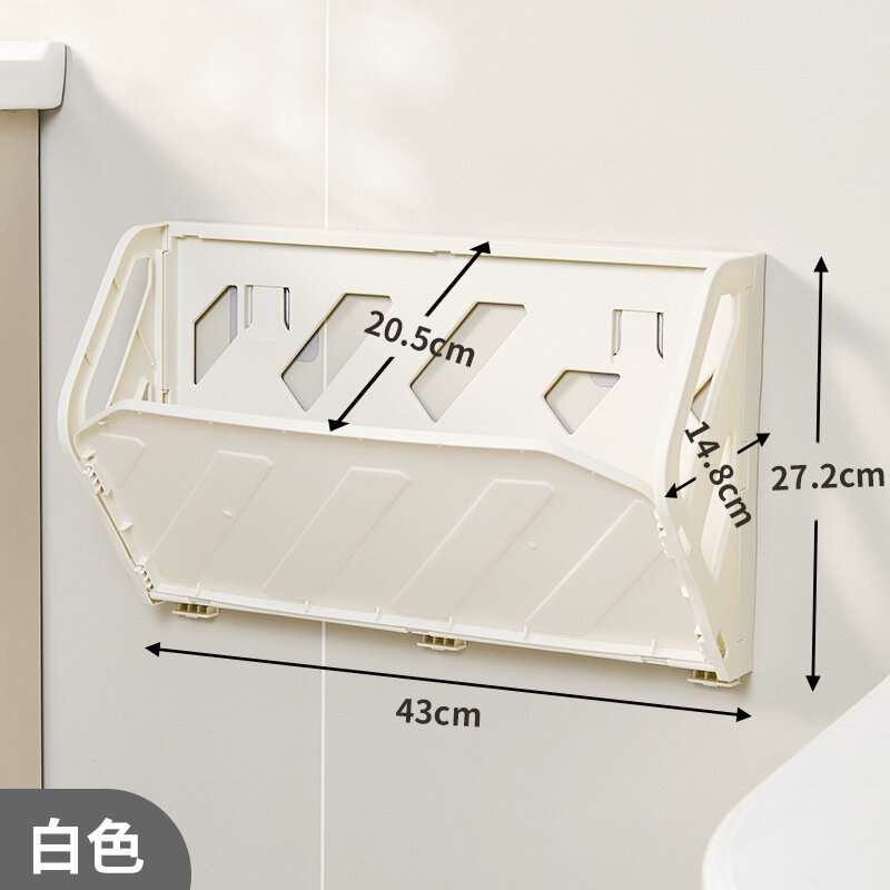 Обувная полка для двери без сверления, антивандальная, простая складная настенная полка для хранения, настенная полка для тапочек в ванной