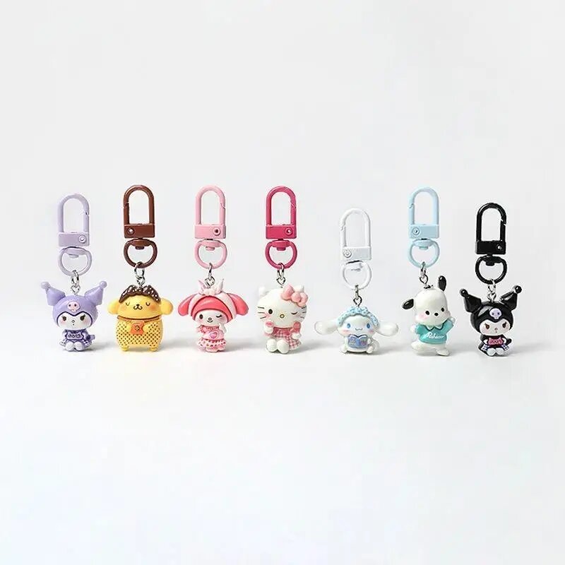 Sanrio брелок Hello Kitty Kuromi Cinnamoroll набор 7 шт.
