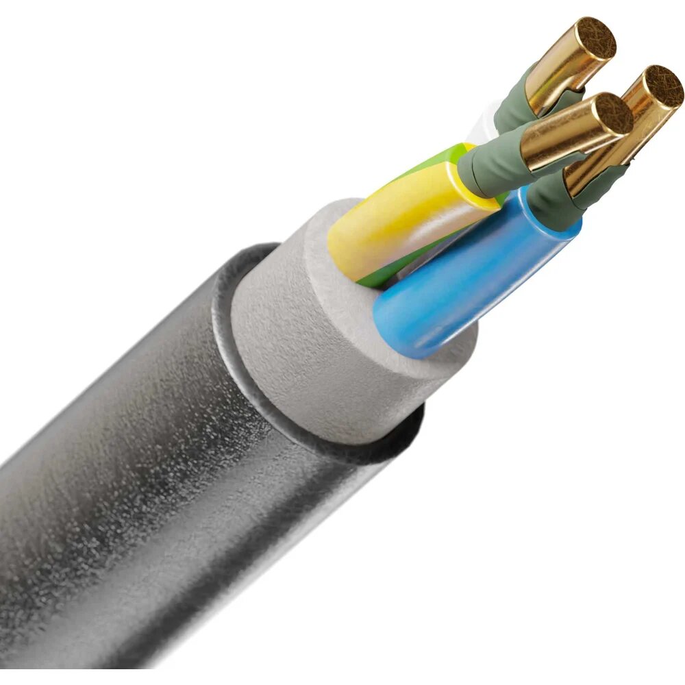 Кабель Elitron ППГнг(А)-HF E562-10, силовой, 3x10 мм², ГОСТ, чёрный, 10 м