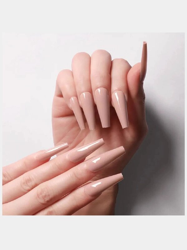 Накладные ногти длинные Балерина