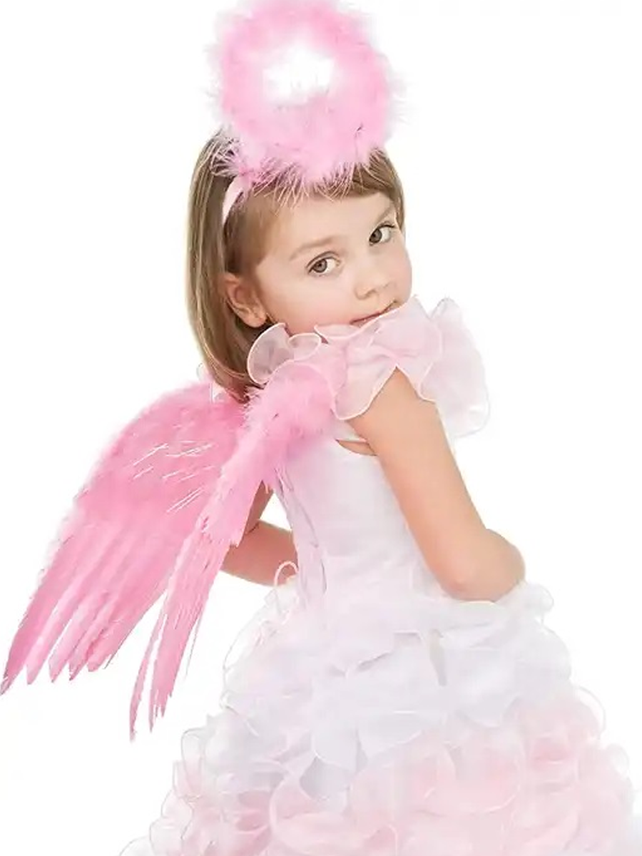 Карнавальный аксессуар Riota Крылья Ангела, розовые, 60х45 см