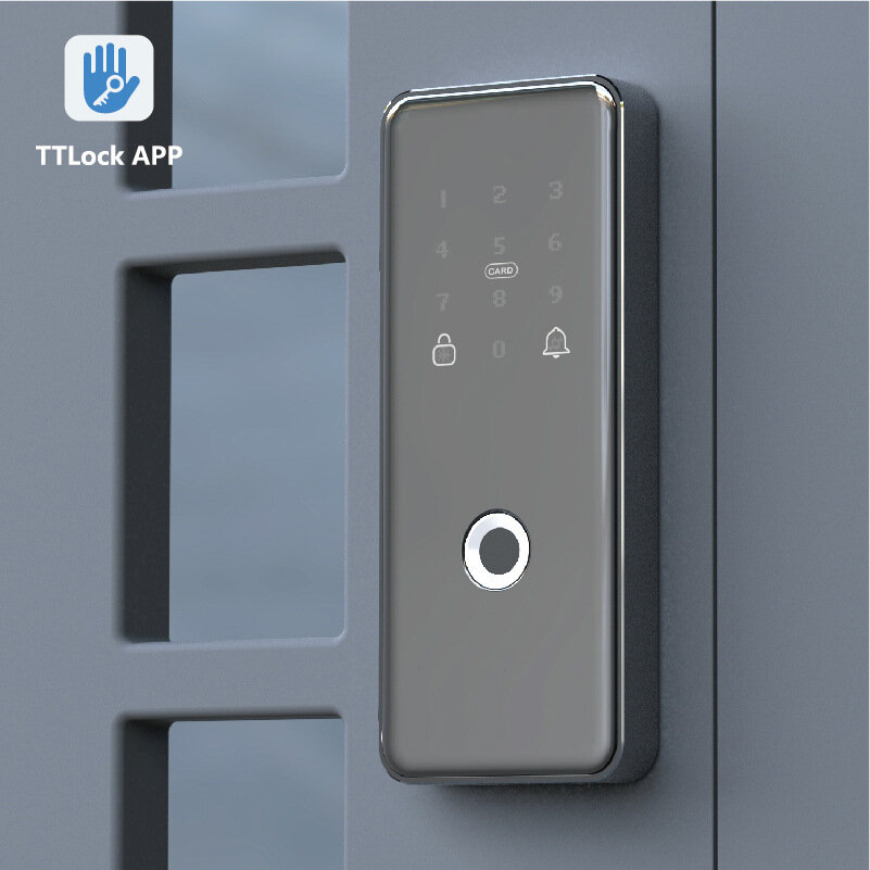 Сингапурский малайский специальный железный ворото, граффити, Bluetooth, подключаемый, Tongtong, двусторонний, с распознаванием лица, умный замок с отпечатком пальца