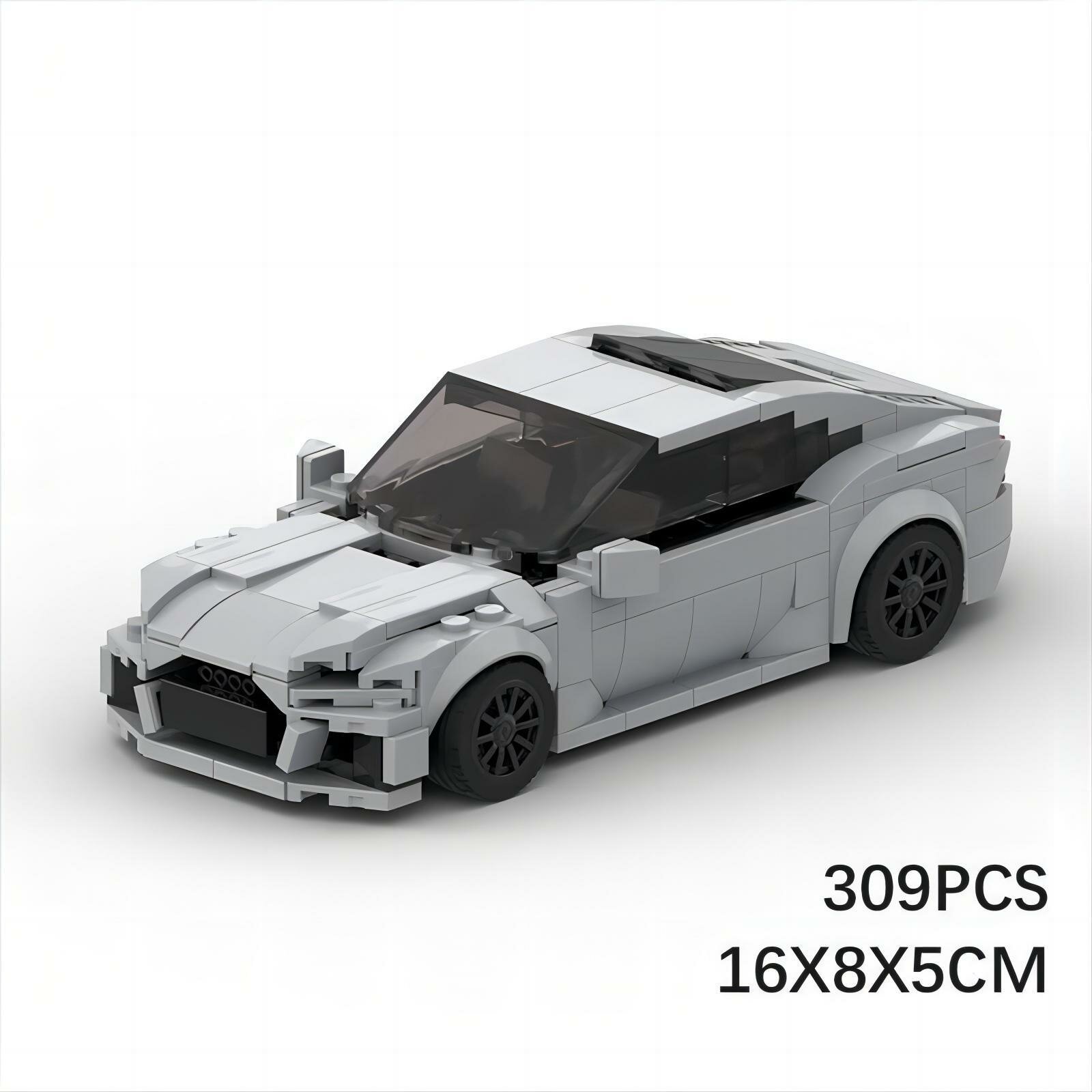 [Костюм Thug] Строительные блоки MOC в сборе Модель спортивного автомобиля Audi RS7 Speed8 Grid Car