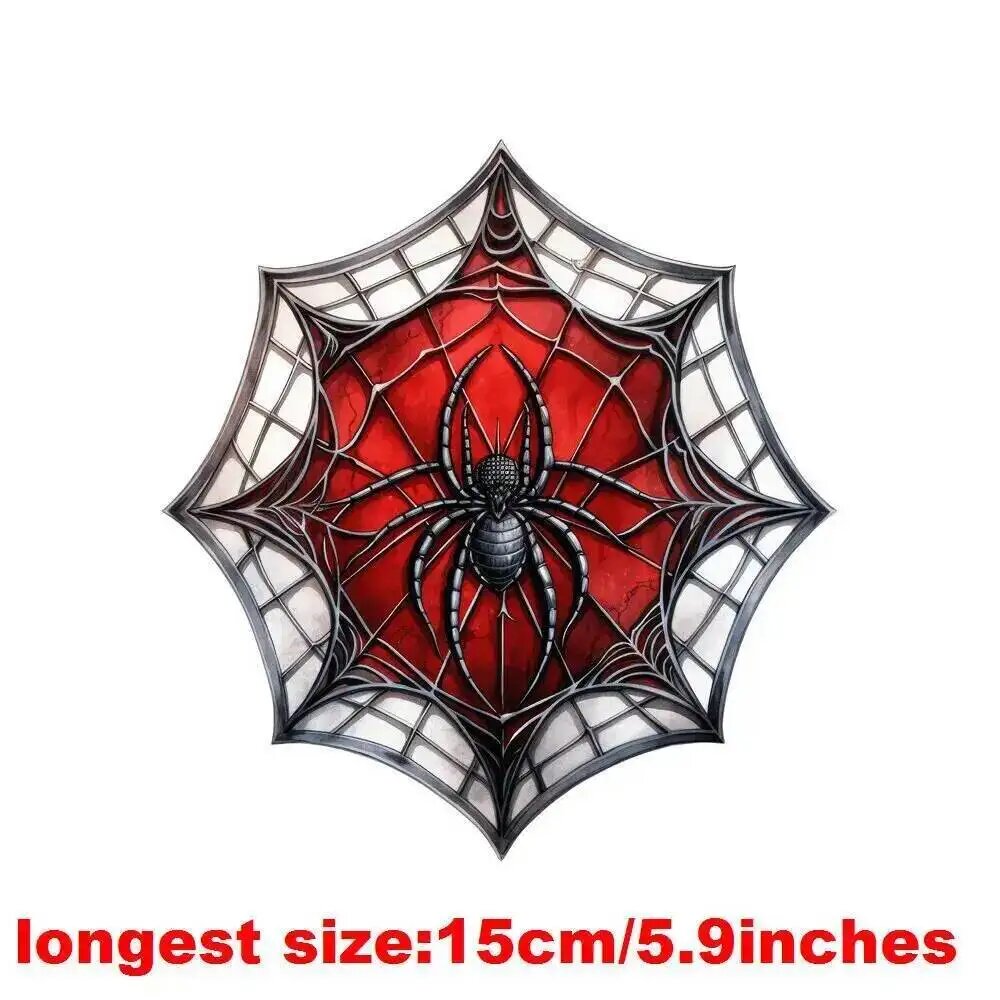 15 см детская теплая DTF переводная паутина тематическая наклейка железная модная женская нашивка на одежду наклейка футболка DIY аппликация