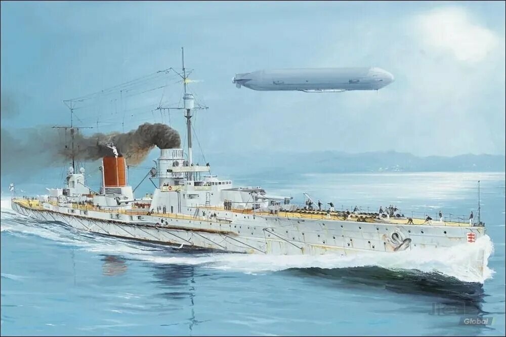 Сборная пластиковая модель 1/350 Немецкий линейный крейсер Зейдлиц