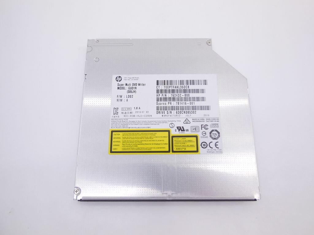 Оптический привод DVD+/-RW 9.5mm dvd привод внутренний, SATA, черный, дисковод для ноутбука